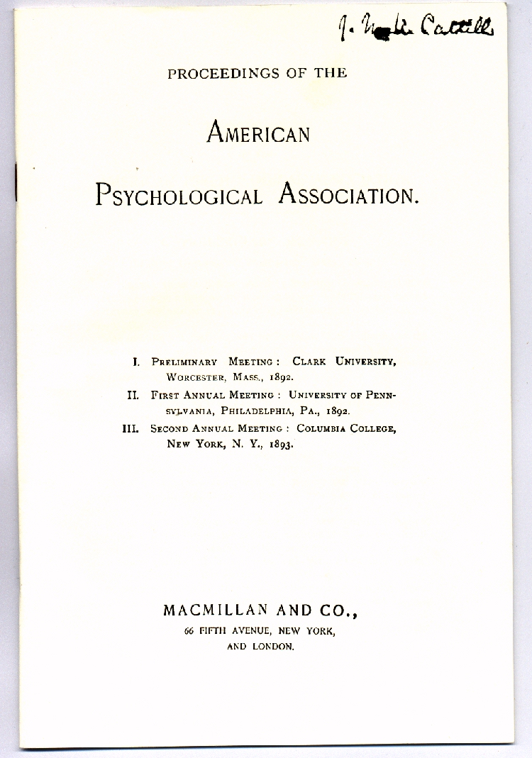 History Of Psychology At Penn